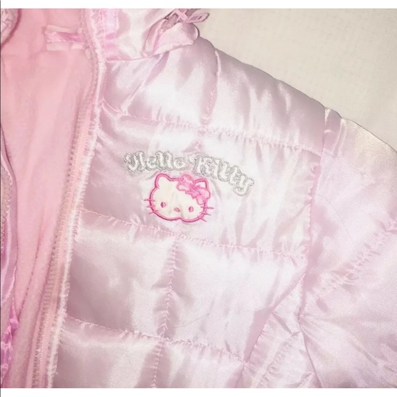 Hello Kitty | Jackets & Coats | Hello Kitty Girls Hood Puffer Jacket ...